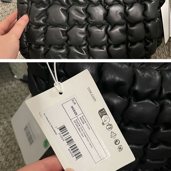COS | Bags | Nwt Cos Quilted Mini Bag In Black Leather Silver Hardware ...